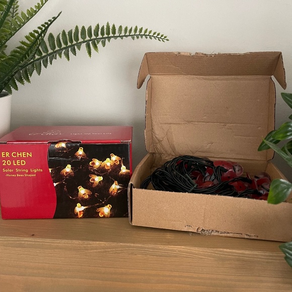 Er Chen | Other | Solar String Lights Honey Bees And Lady Bug Shaped | Poshmark